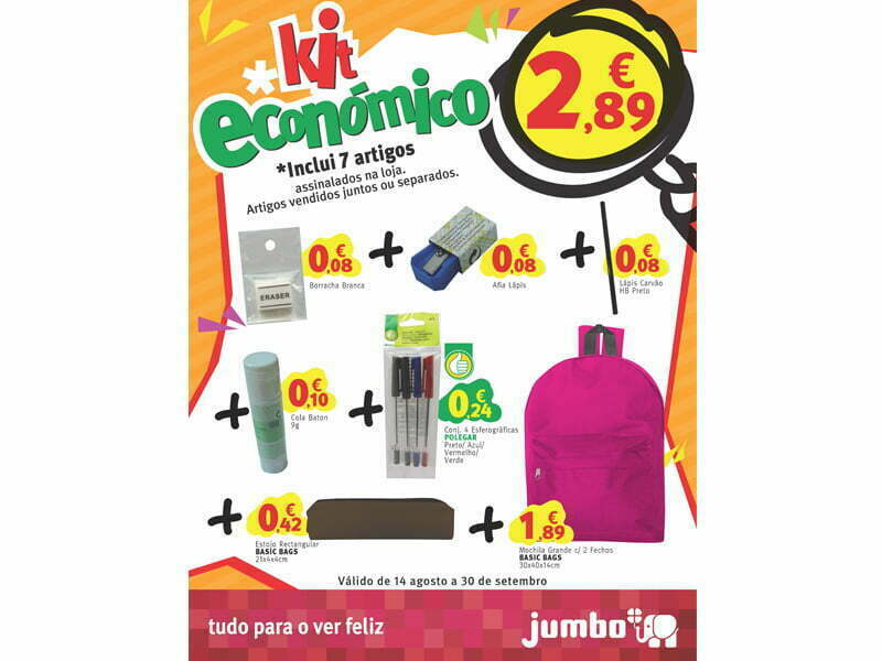 Jumbo lança Kit Económico para o Regresso às Aulas