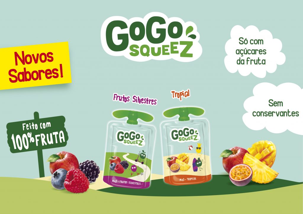 GoGo squeeZ lança duas novas combinações de sabores - Grande Consumo