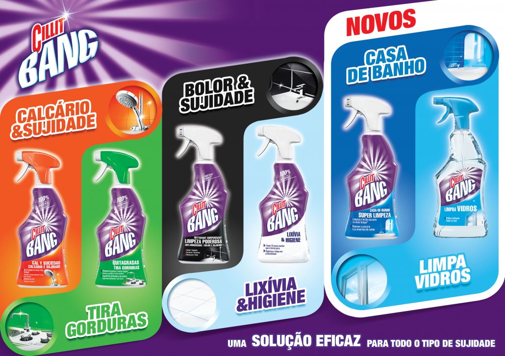 Cillit Bang reforça gama com dois novos produtos de limpeza - Grande ...