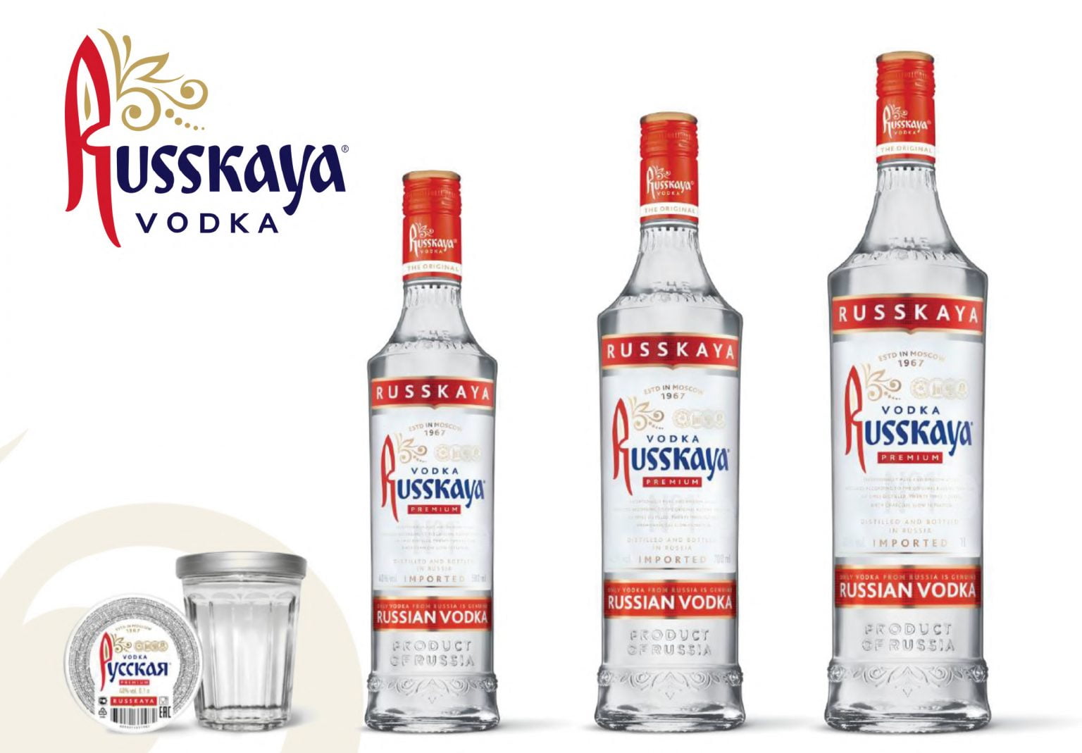 Vodka Russkaya chega a Portugal - Grande Consumo
