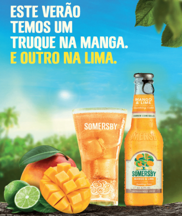 Somersby lança edição limitada com sabor a manga e lima - Grande Consumo