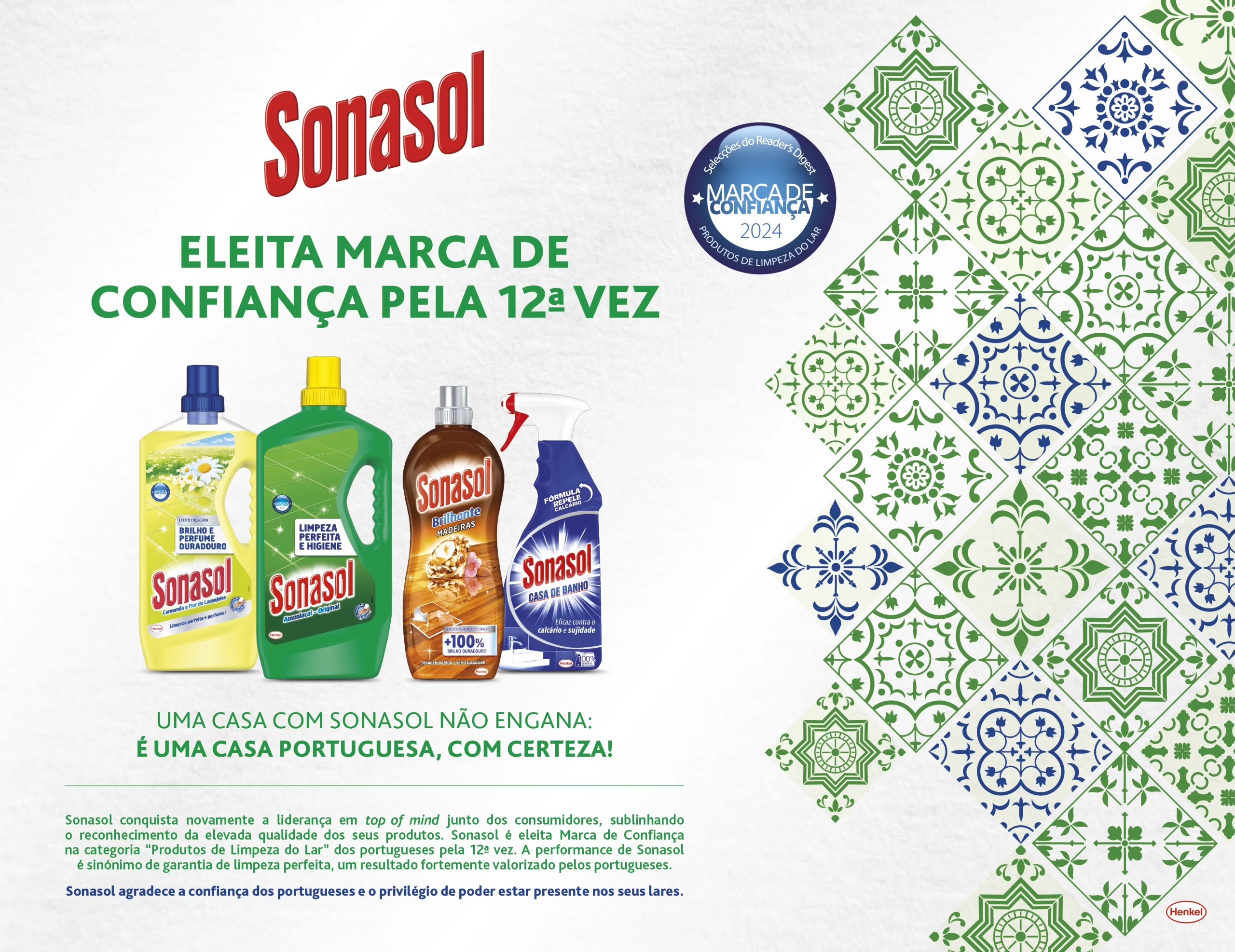 Sonasol eleita Marca de Confiança pelo 12.º ano consecutivo - Grande ...