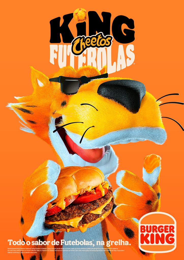 Burger King apresenta o novo King Cheetos Futebolas - Grande Consumo