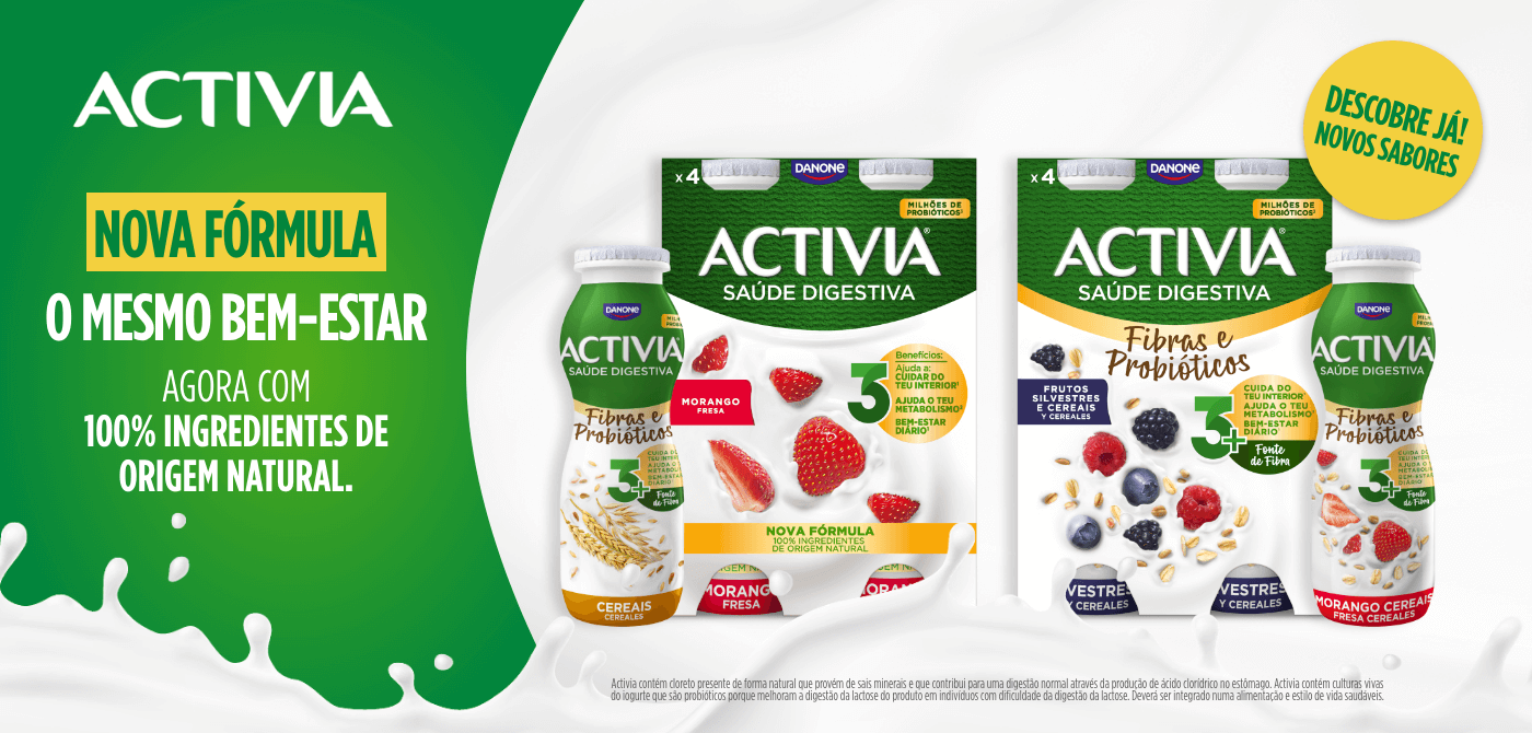Activia apresenta uma nova fórmula com 100% de ingredientes de origem ...